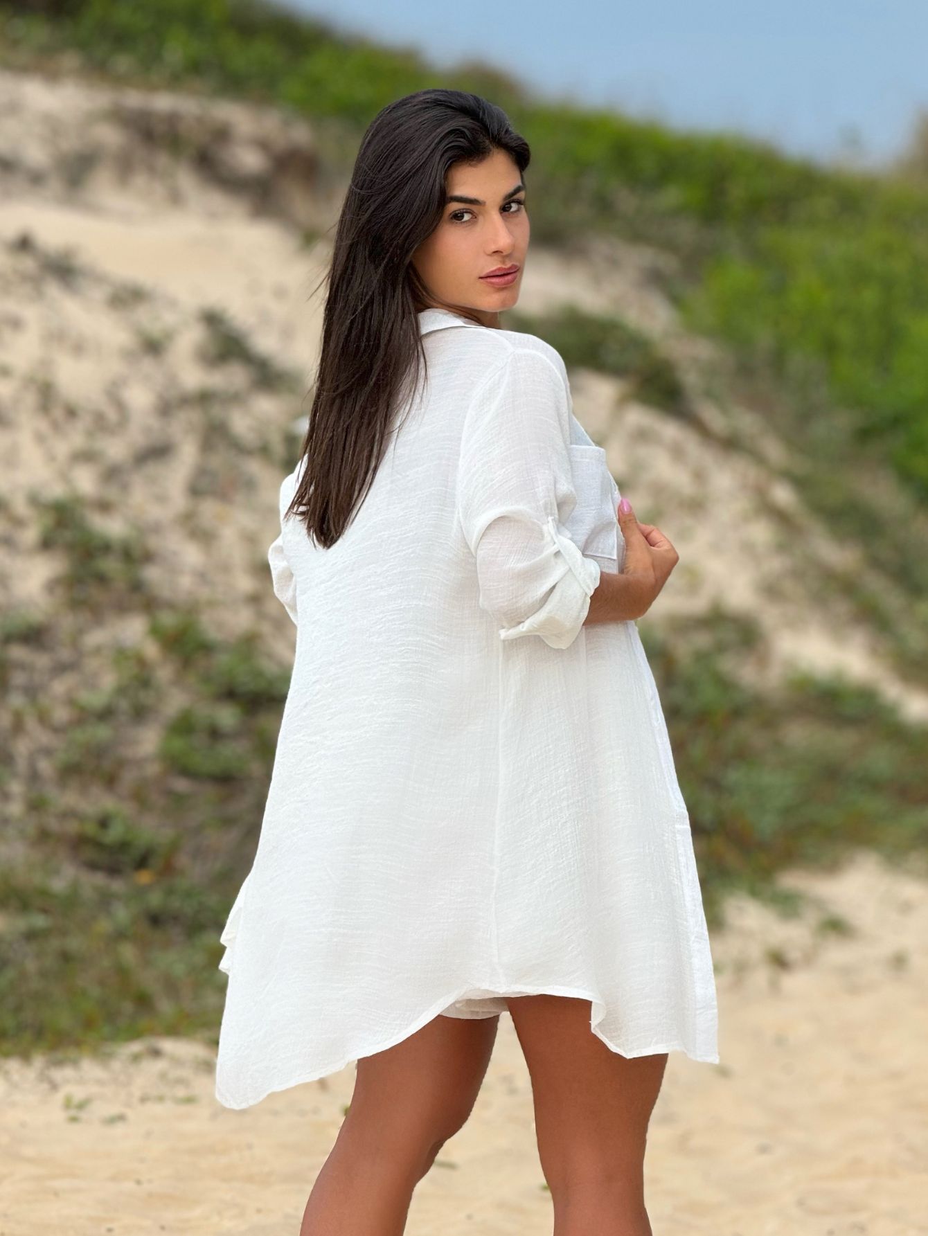 Saída de Praia Camisão e Short Verão - Grepe Beachwear