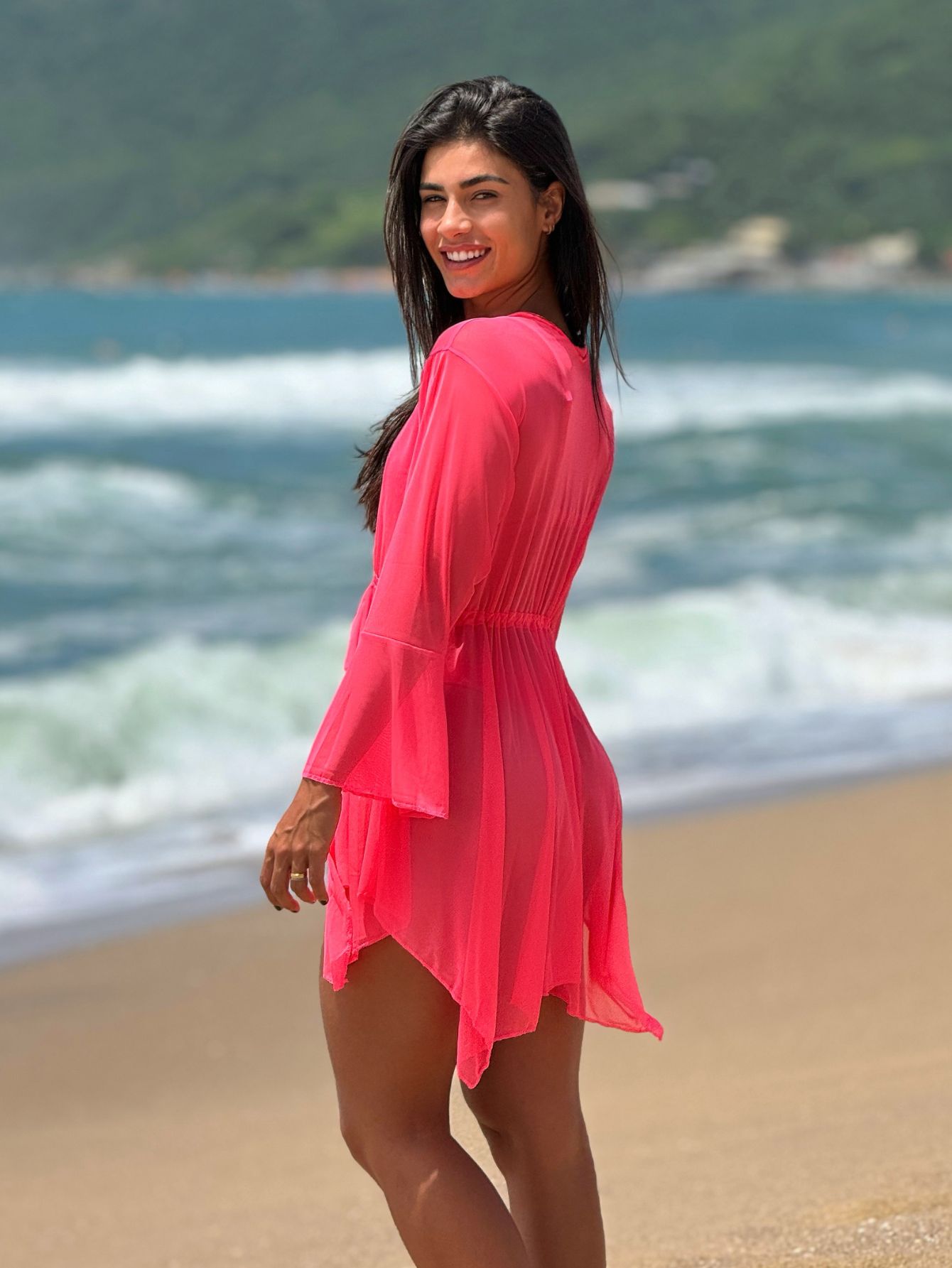 Saída de Praia Tule Liso - Grepe Beachwear